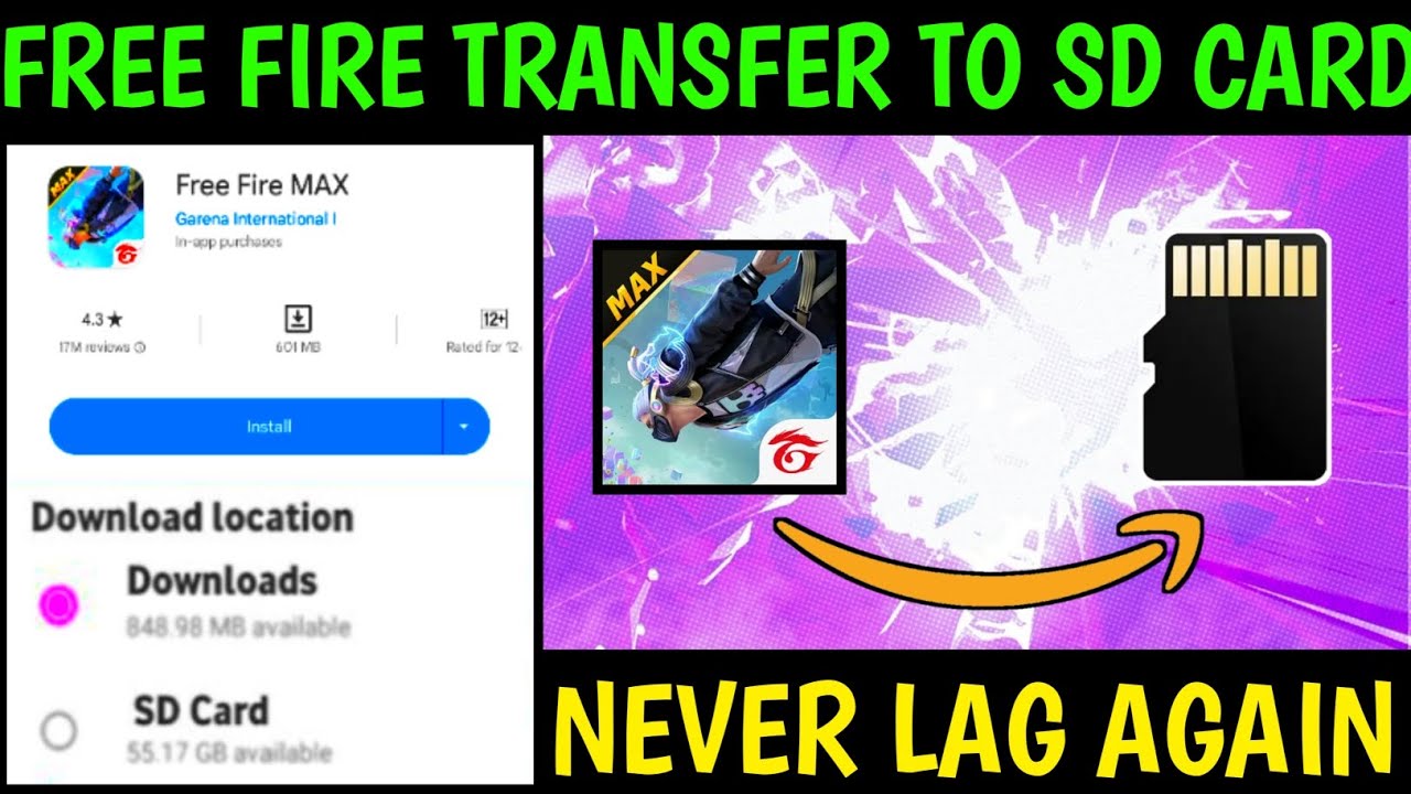 Free Fire Ko SD Card Me Kaise Install Kare😨😨| How To Instal Free Fire ...