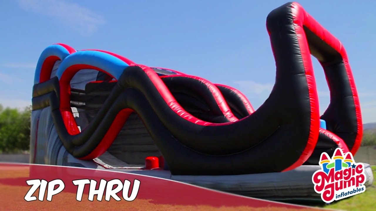 Zip Thru | Inflatable Obstacle Course | Magic Jump, Inc. - YouTube