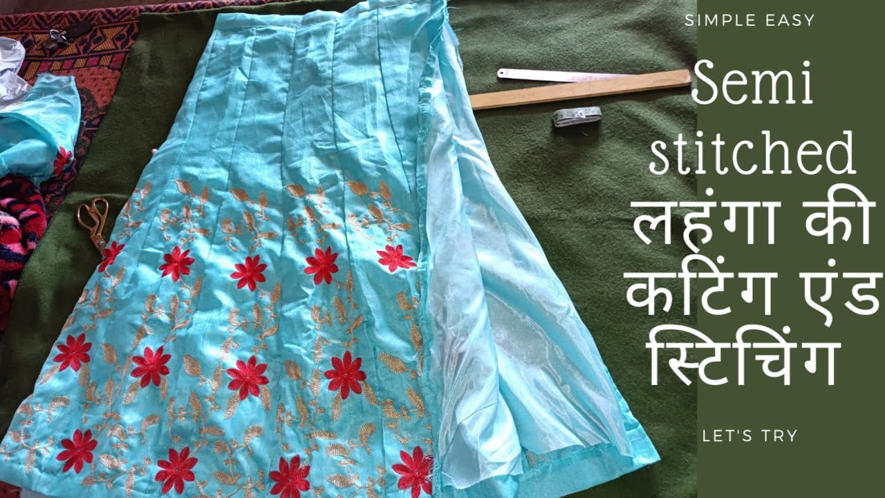 how to sew a semi stitched lehenga,how to alter semi stitched lehenga ...