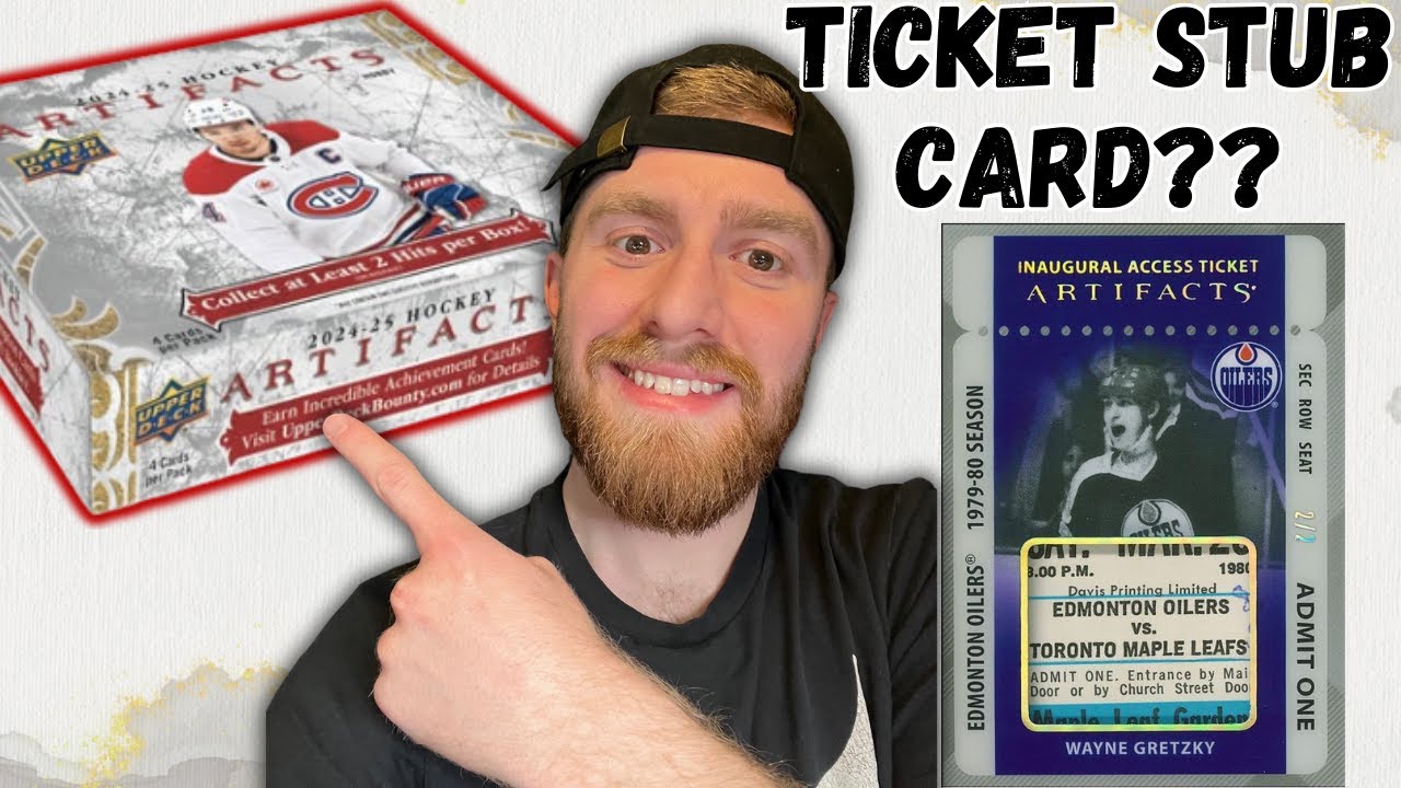 Real Ticket Stub Card?! 24-25 Artifacts Upper Deck Box Review - YouTube