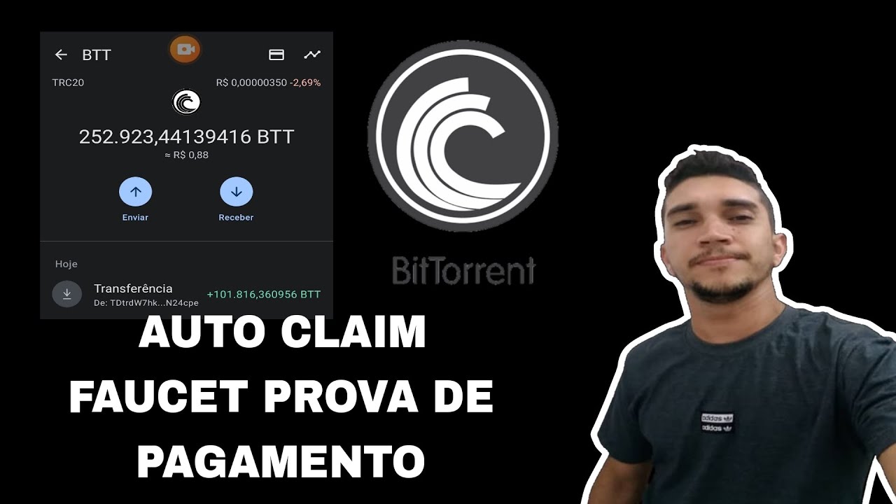 Auto Claim FAUCET PROVA De Pagamentos 252.923,44139416 BTT - YouTube