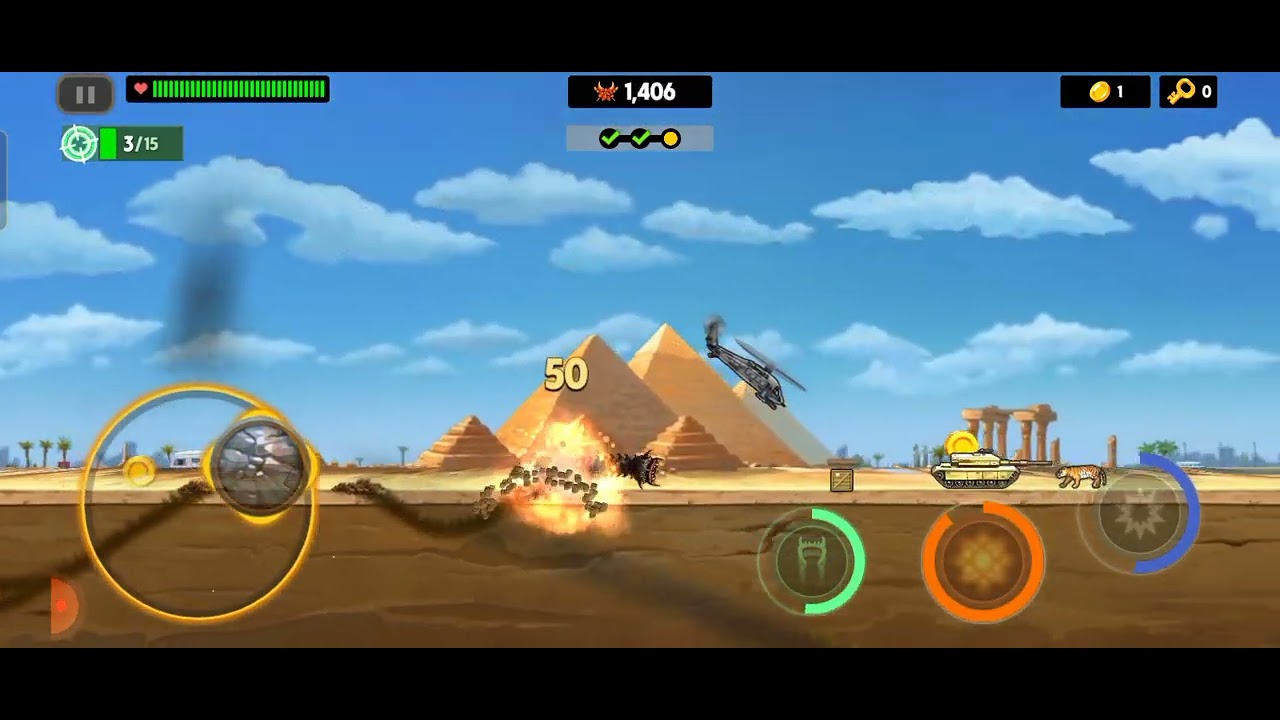 Death Worm level 2 ! new desert ghost game - YouTube