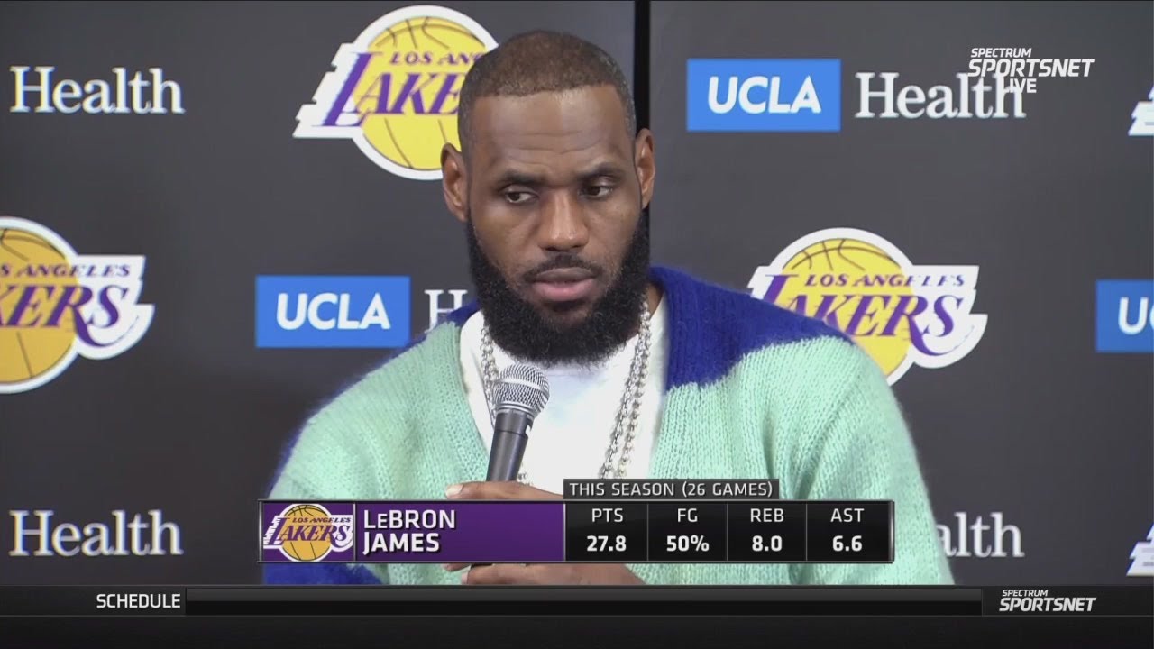 LeBron James Postgame Interview | Los Angeles Lakers blowout Orlando ...
