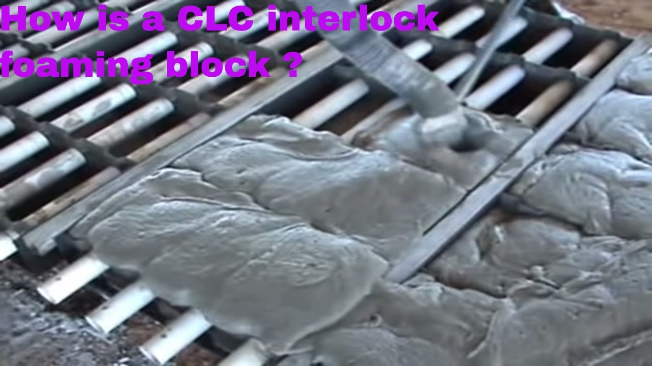 CLC light weight foaming agent concrete block making plant manual ...