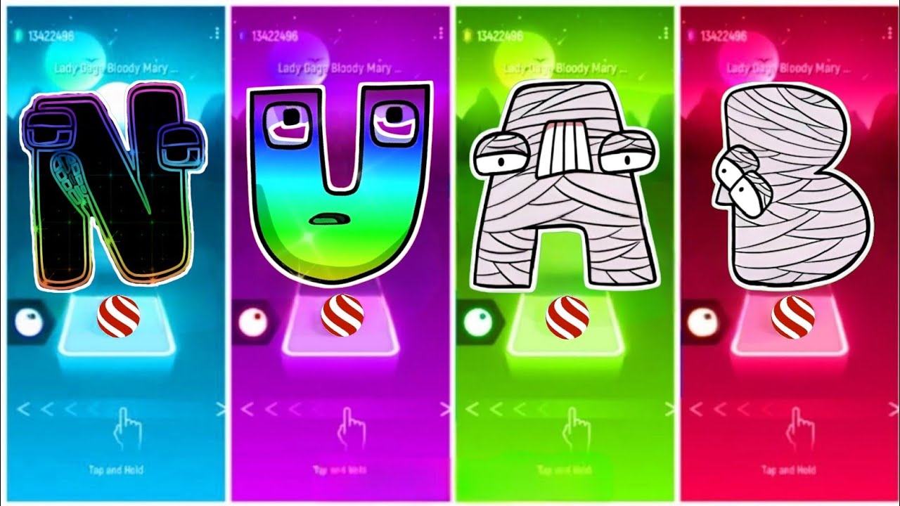 Rainbow Alphabet Lore - N 🆚 U 🆚 Alphabet Lore Mummy - A 🆚 B. 🎶 Who Is ...