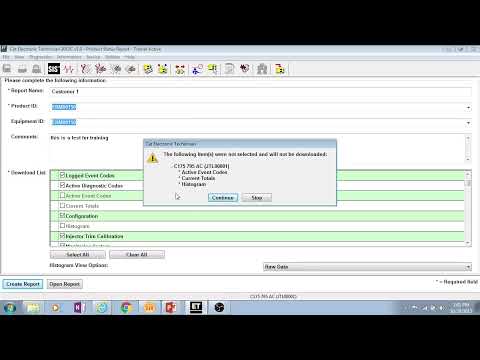 Cat ET Quick Training Product Status Report