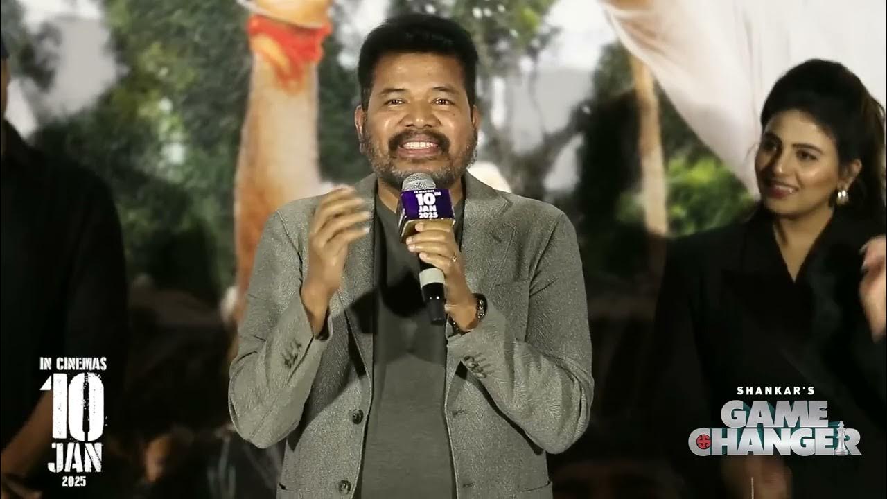 Shankar Speech at Game Changer Trailer Launch Event Ram Charan ｜ Shankar ｜ Dil Raju - YouTube