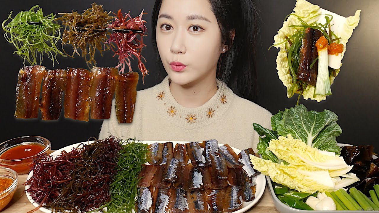 과메기 먹방 [Gwamegi] Half-dried Herring グァメギ Real Sound MUKBANG | ASMR ...