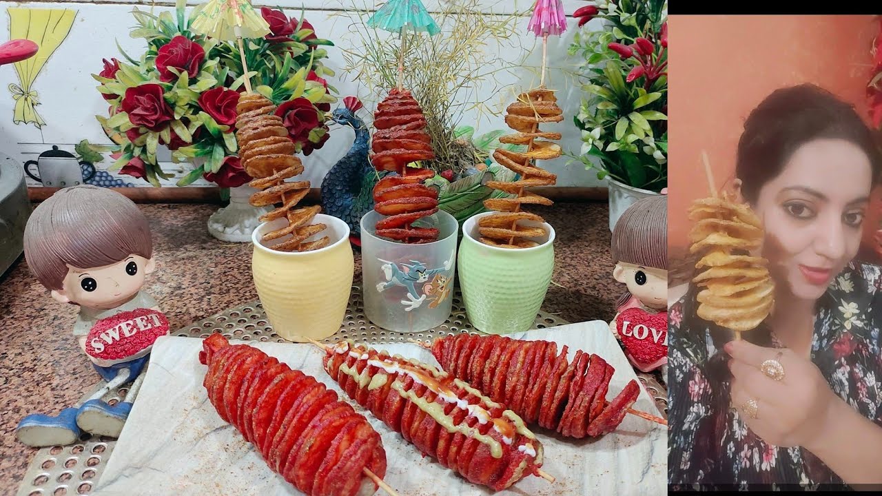 Spiral Potato ,Spring Potato, Tornado Potato...crispy crunchy yummyyyyy ...