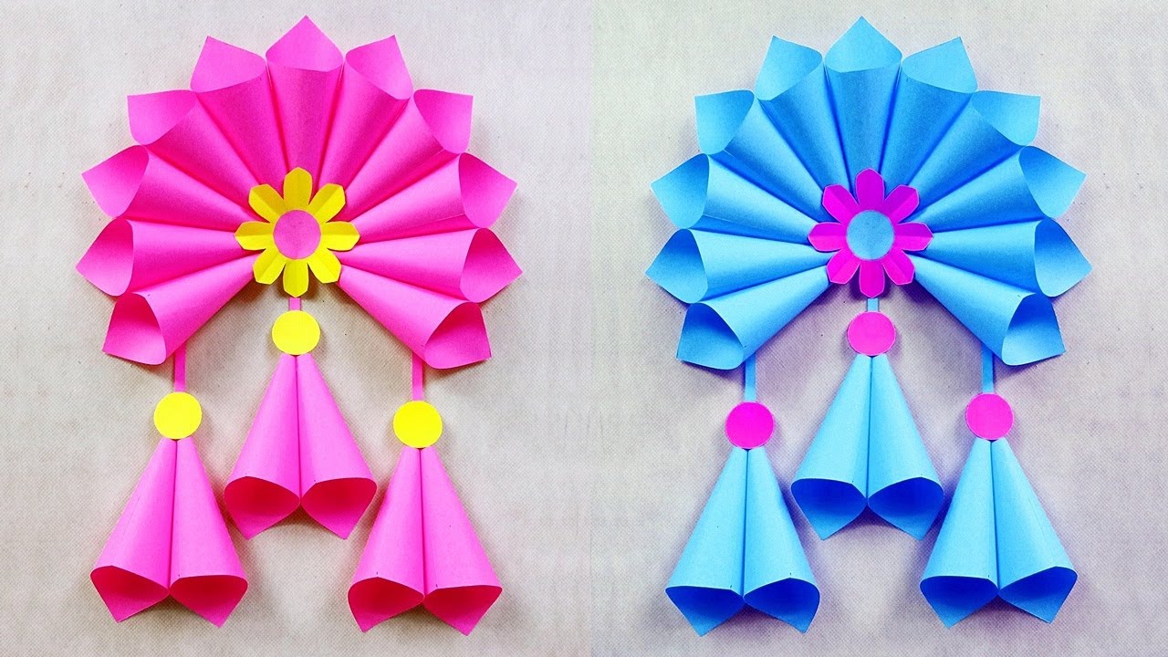 Simpel dan Mudah‼️ Cara Membuat Hiasan Dinding dari Kertas Origami dan ...