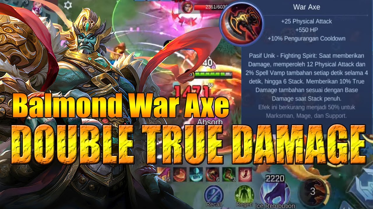 Balmond di Revamp Pakai War Axe yang di Buff Jadinya Double True Damage ...