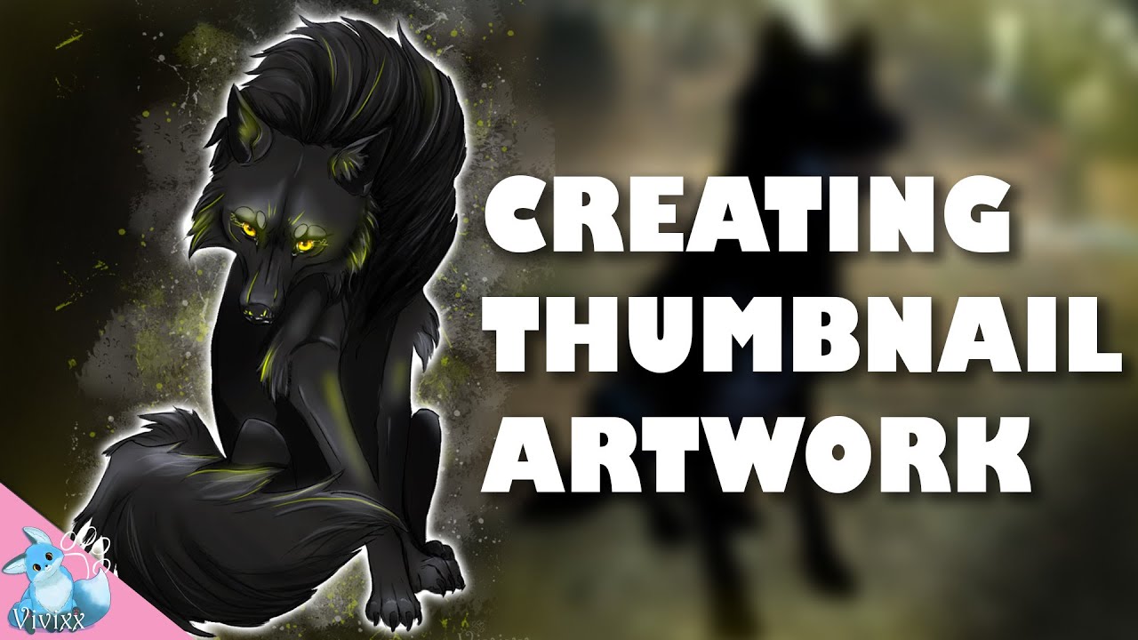 Drawing a wolf for a Gaming Thumbnail - YouTube