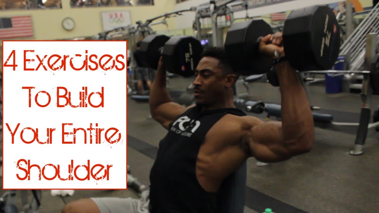 4 Exercises To Build Your Entire Shoulder - YouTube