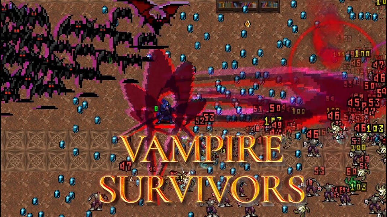 Vampire Survivors - Bat Robbert - Wandering the Jet Black trophy "665 max HP" (Inlaid Library ...