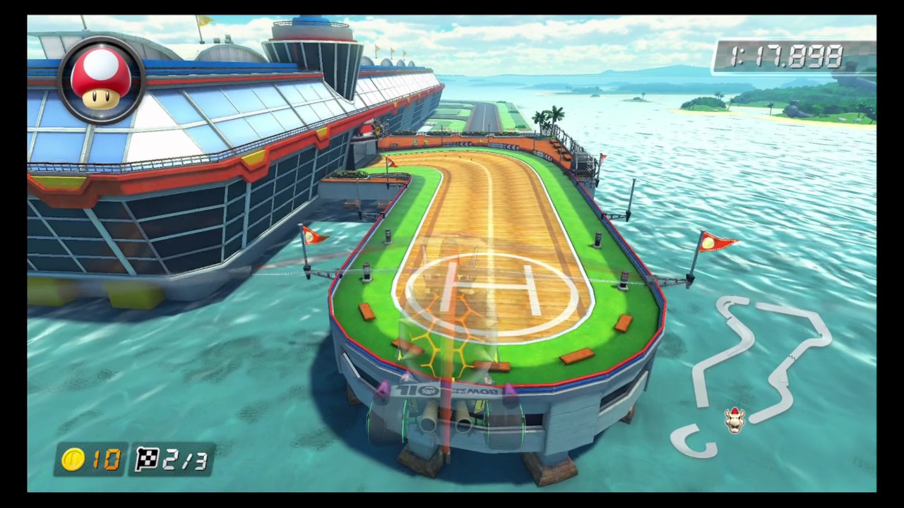 Mario Kart 8 Deluxe - Time Trials - Sunshine Airport (150cc) - 2:09.221 ...