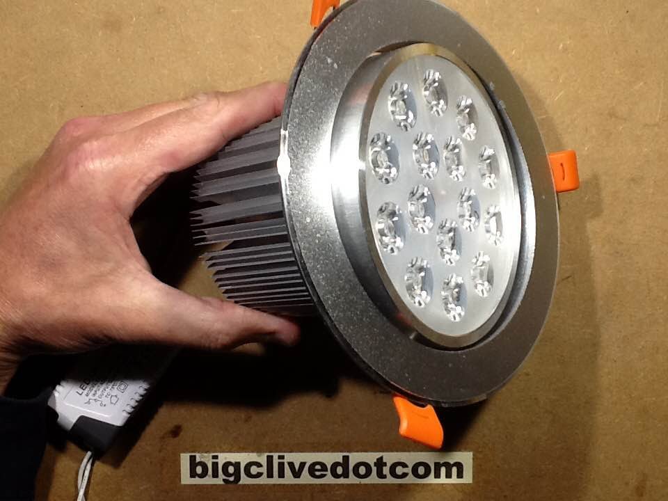 A look inside a "45W" LED downlight. - YouTube