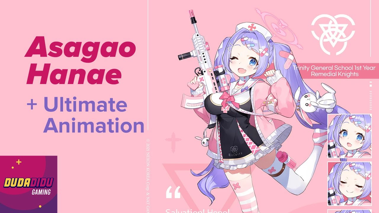 Asagao Hanae + All Skill + Ultimate Animation | Blue Archive | Android ...