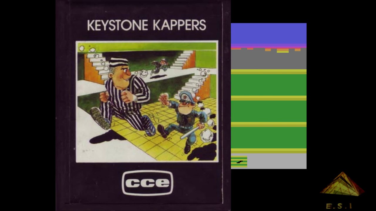 Jogo KeyStone Kapers Atari 2600 1983 Clássico jogo de Policia e Bandido ...