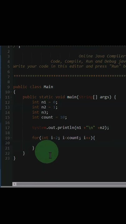 Fibonacci Series In Java Javaprogramming Coding Java Shorts