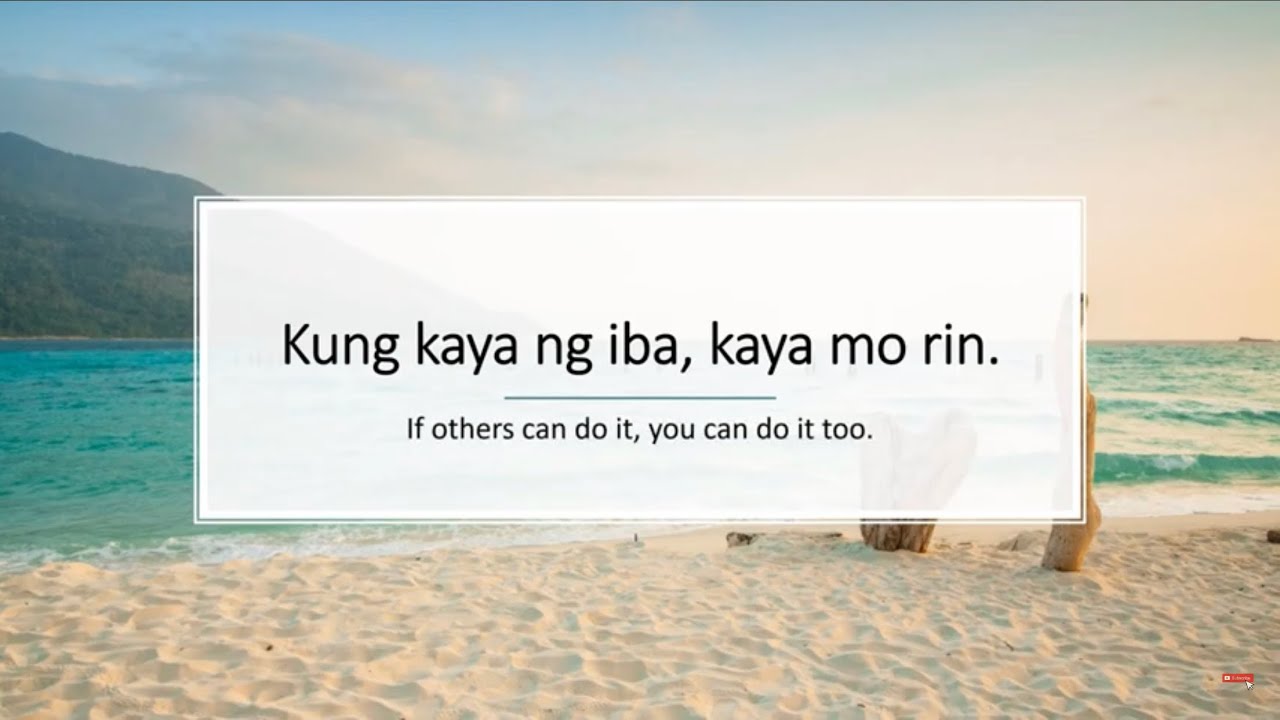Positive Affirmations for You and Your Friends in Tagalog and English ...