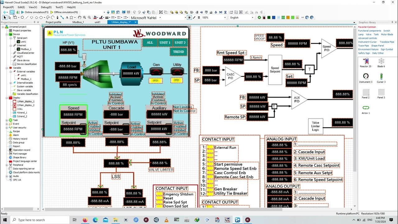 haiwell scada replace connection modbus rtu to modbus TCP - YouTube