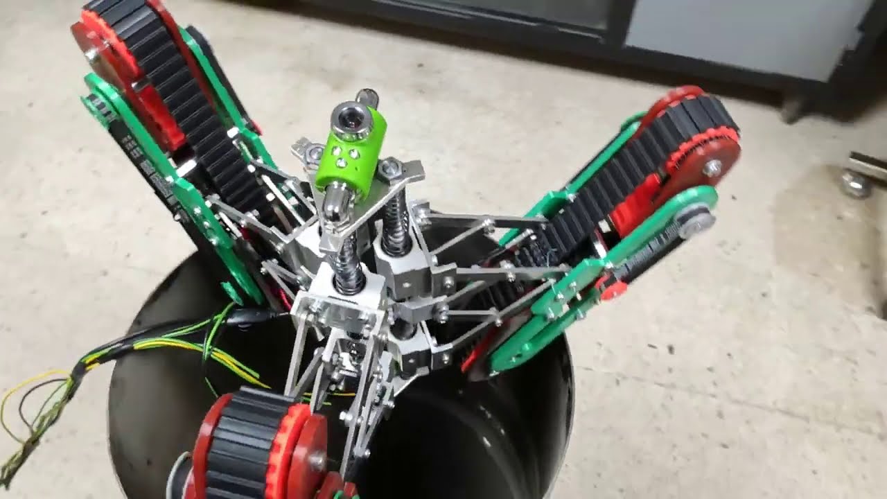 Design and execute in-pipe robot - YouTube