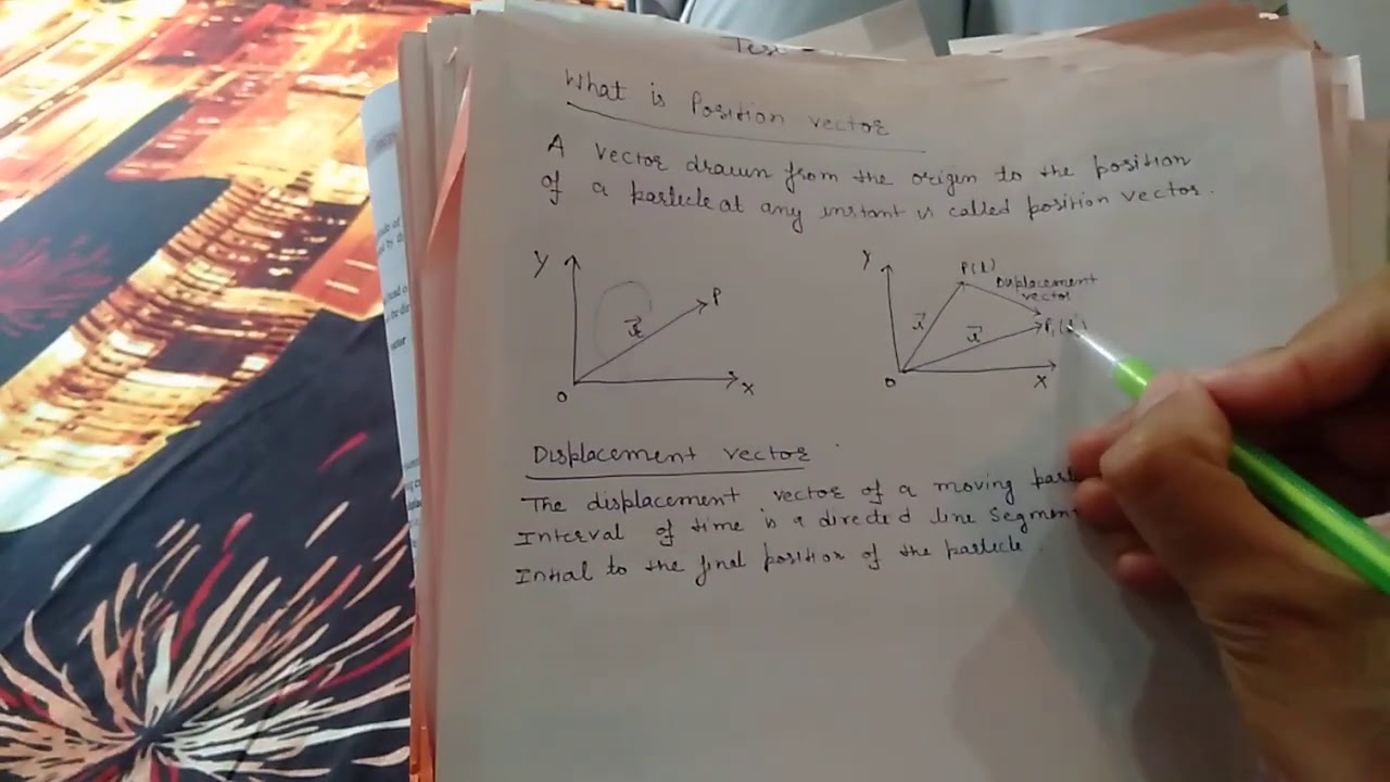 Position vector and displacement vector. - YouTube