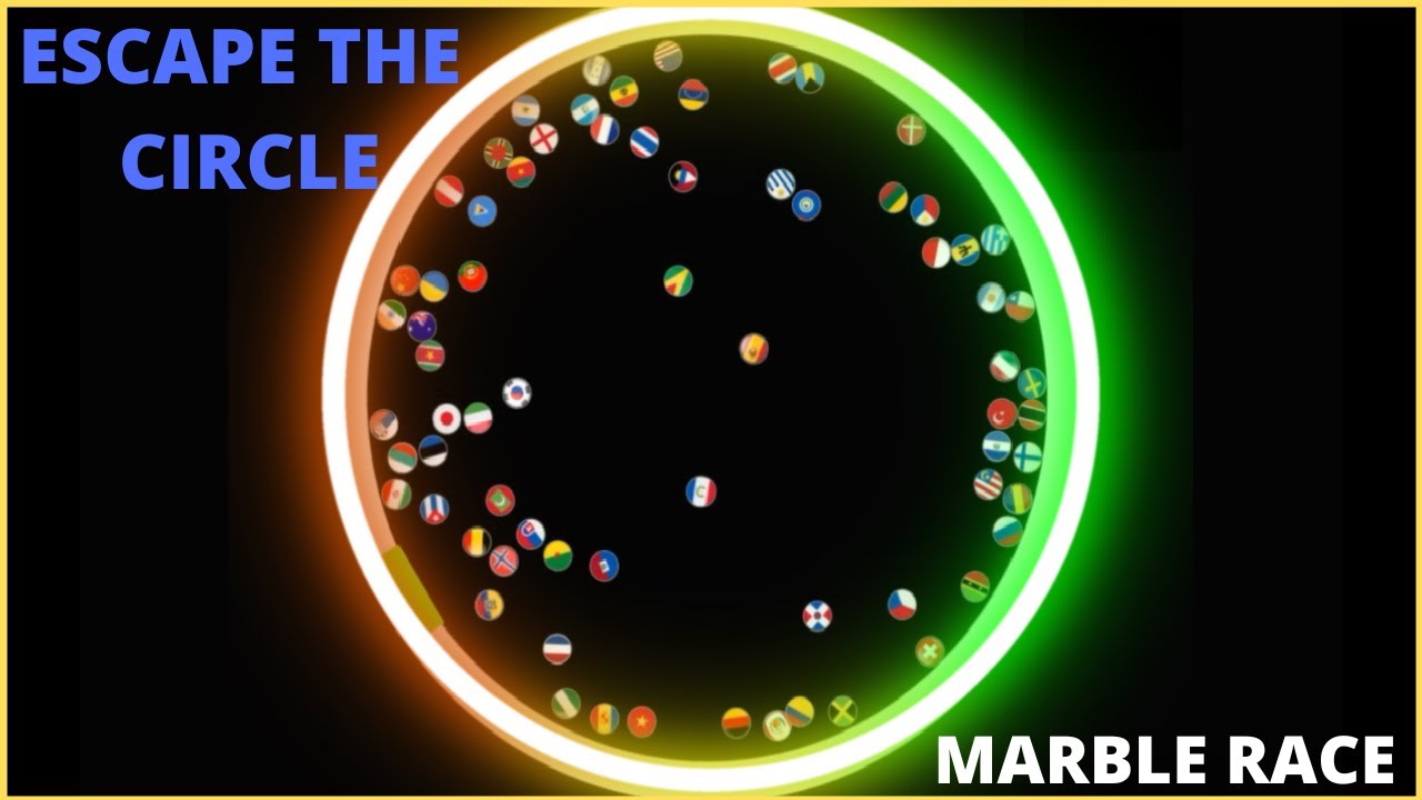 MARBLE RACE ESCAPE THE CIRCLE ~ ELIMINAÇÕES - YouTube