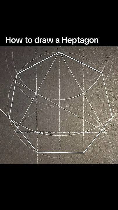 How to draw a Heptagon - YouTube