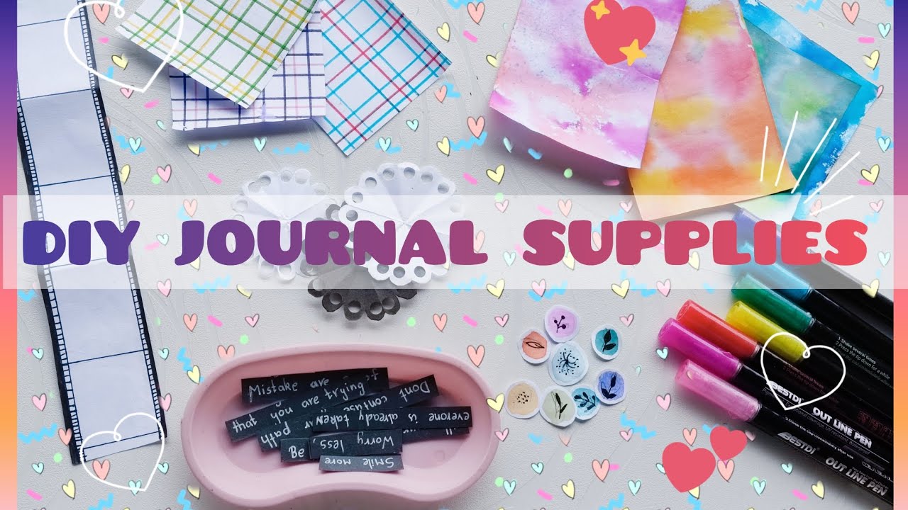 Part 1 DIY JOURNAL SUPPLIES|HOMEMADE JOURNAL SUPPLIES|HOW TO MAKE DIY ...