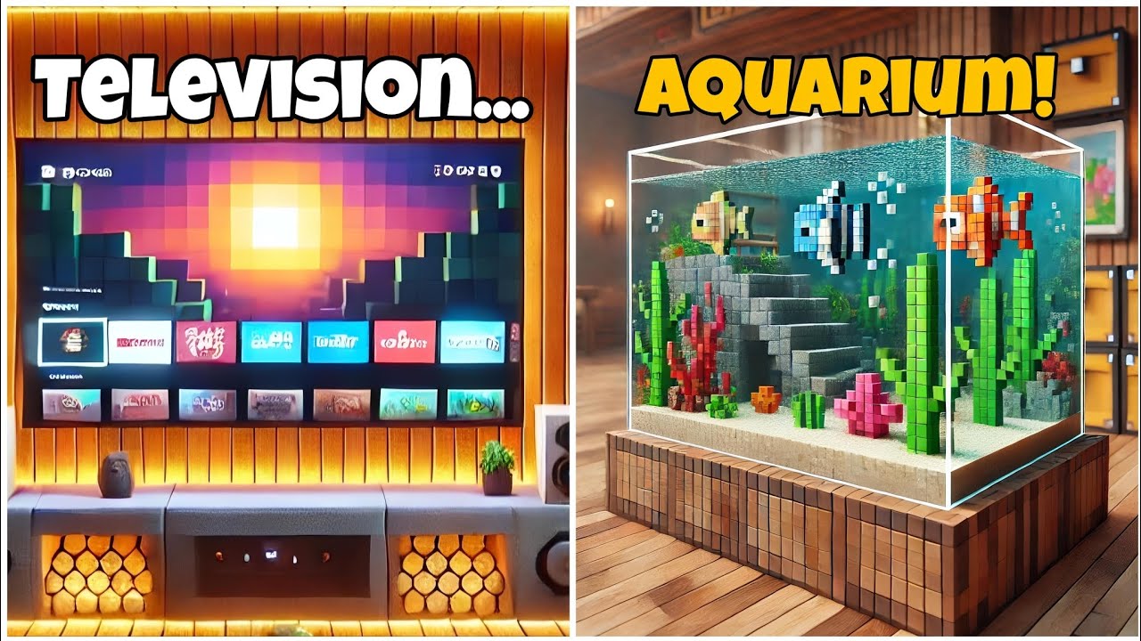 "8+ Mini Build Hacks in Minecraft – Cool Pet & Modern Decor Ideas ...