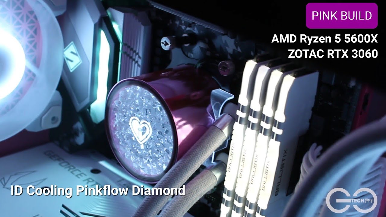 PINK PC Build - AMD Ryzen 5 5600X / Zotac Rtx 3060 WHITE / ID Cooling ...