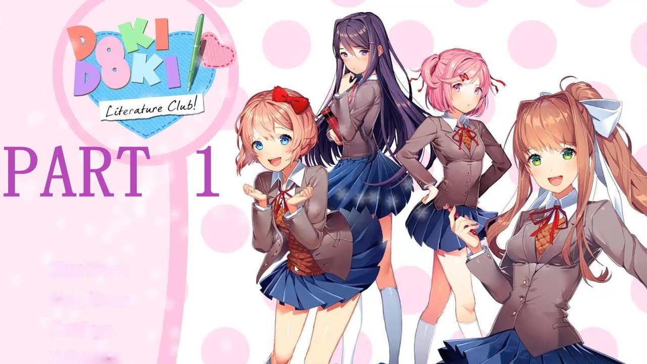Doki Doki Literature Club- Part 1 New friends - YouTube