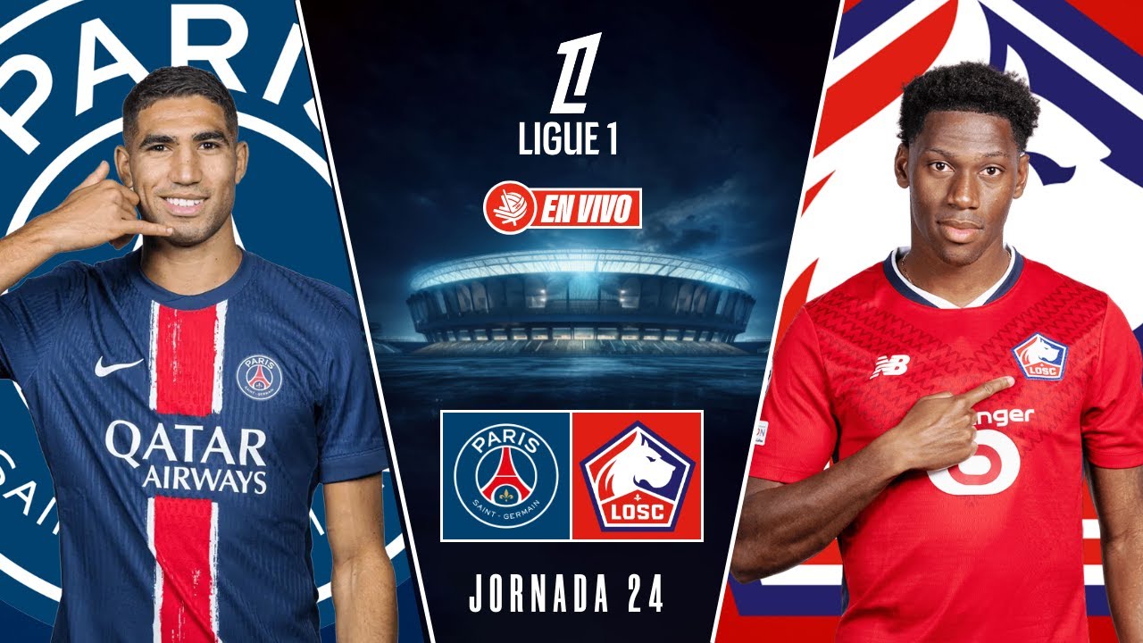 PSG VS LOSC LILLE - LIGUE 1 🔴 EN VIVO 🔴 #ligue1 #highlights # ...