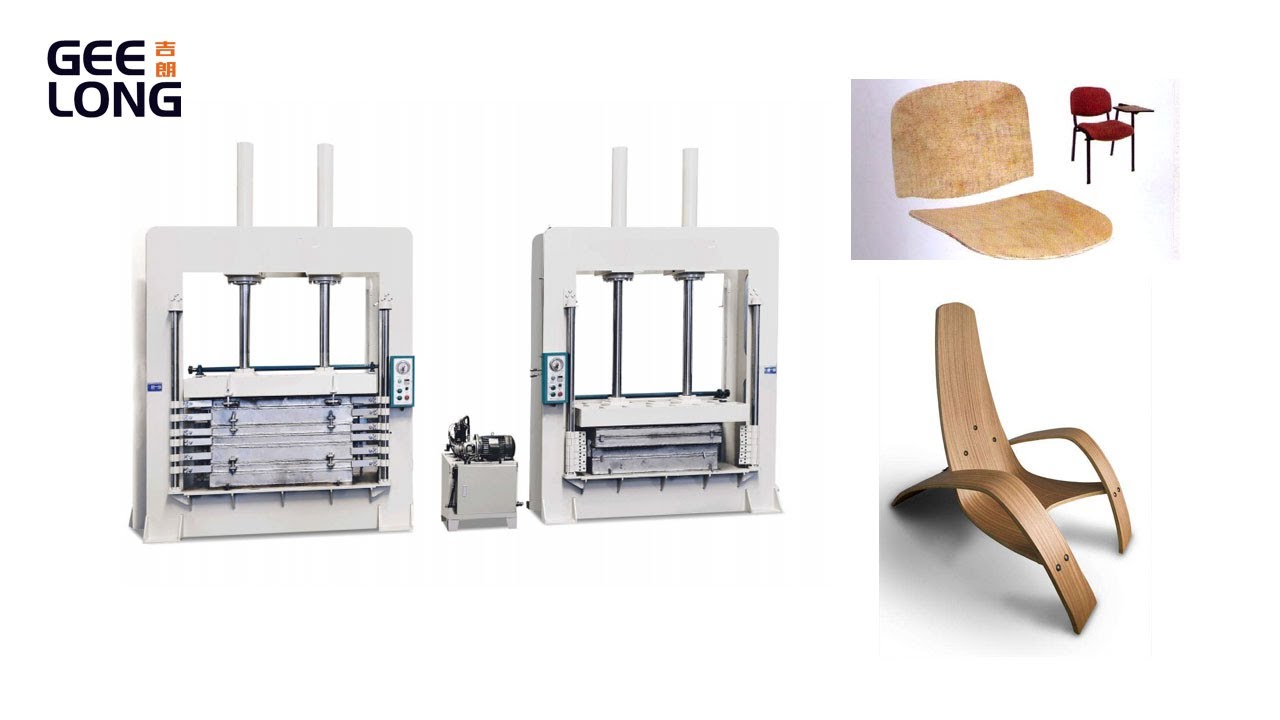 GEELONG plywood chair press and bending machine for chair back shape ...