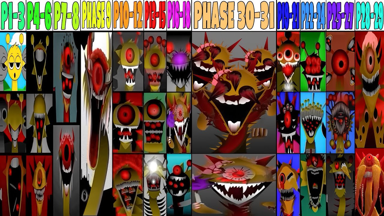 Incredibox Sprunki Mix: Phase 1-3 VS Phase 4-6 VS Phase 7-9 VS Phase 10 ...