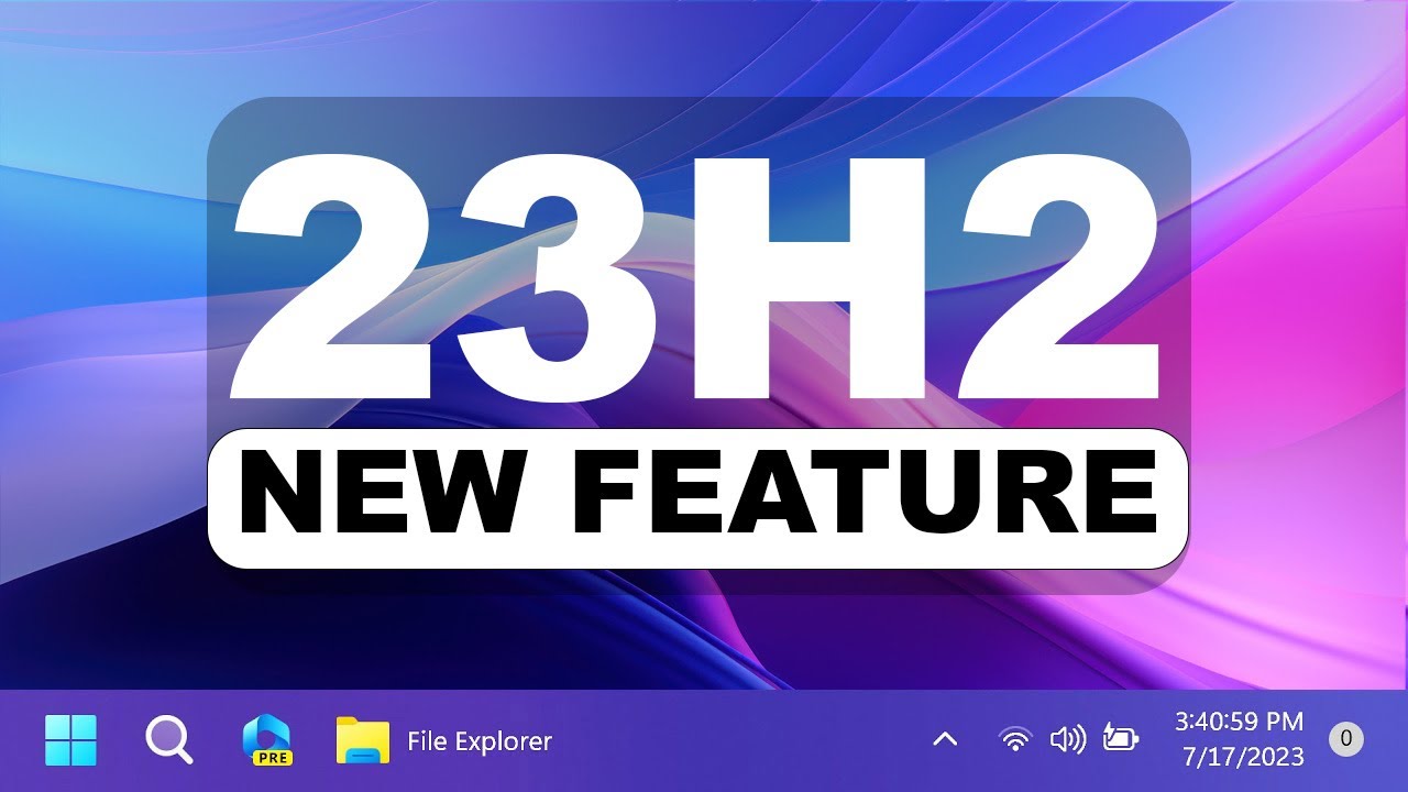 Windows 11 23H2 - All New Features (Preview) - YouTube