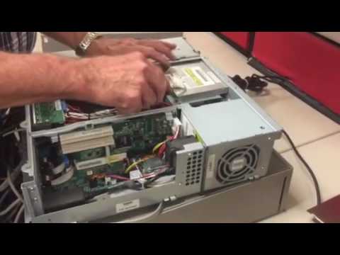 TSA POS Server Hard Drive Removal - YouTube
