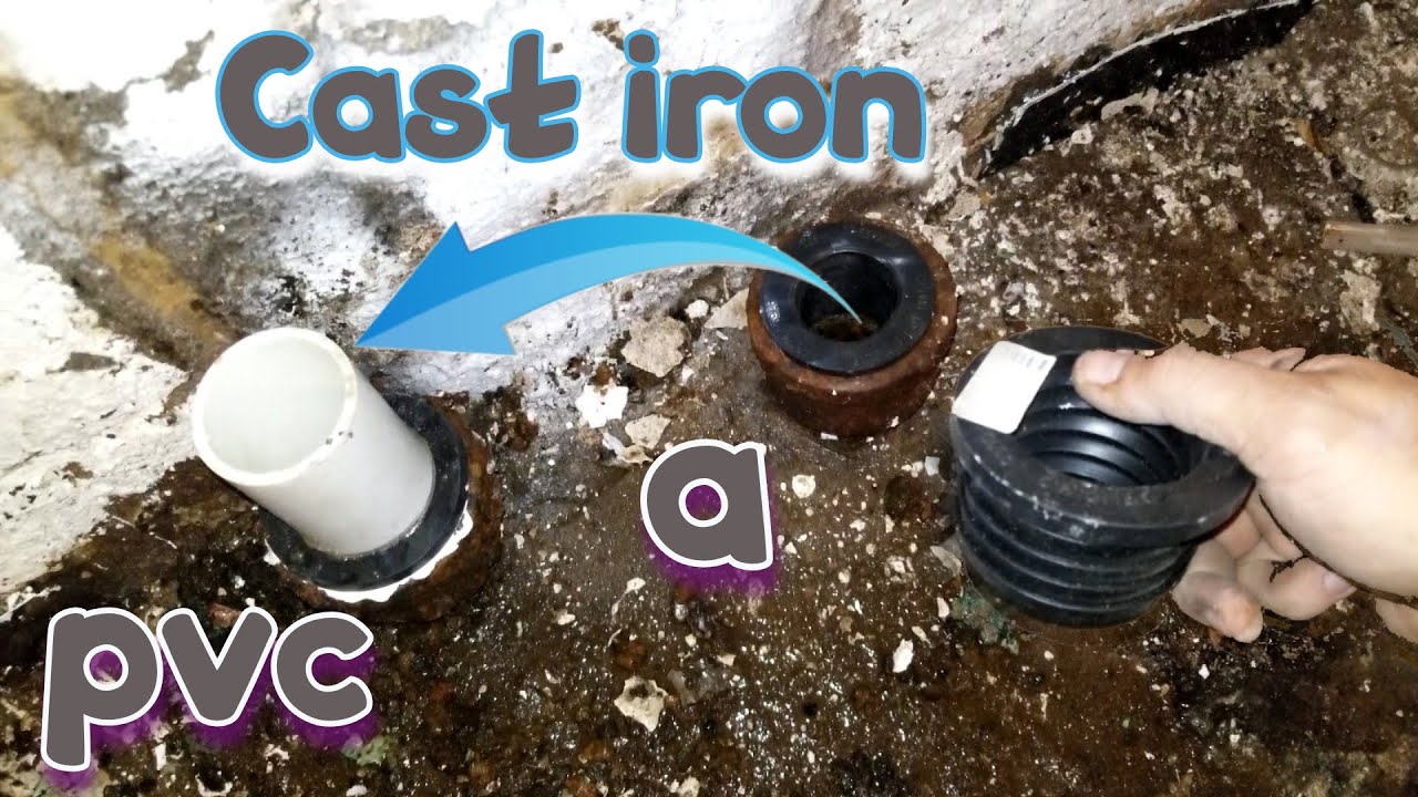 De tubería CAST IRON a tubería PVC | Transición - YouTube