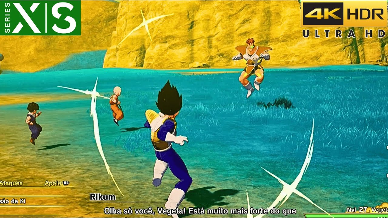 Dragon Ball Z: Kakarot (XBOX SERIES S) 4K 60FPS HDR - Vegeta vs Rikum ...