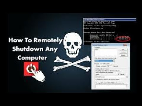 how to remote shutdown using cmd - YouTube
