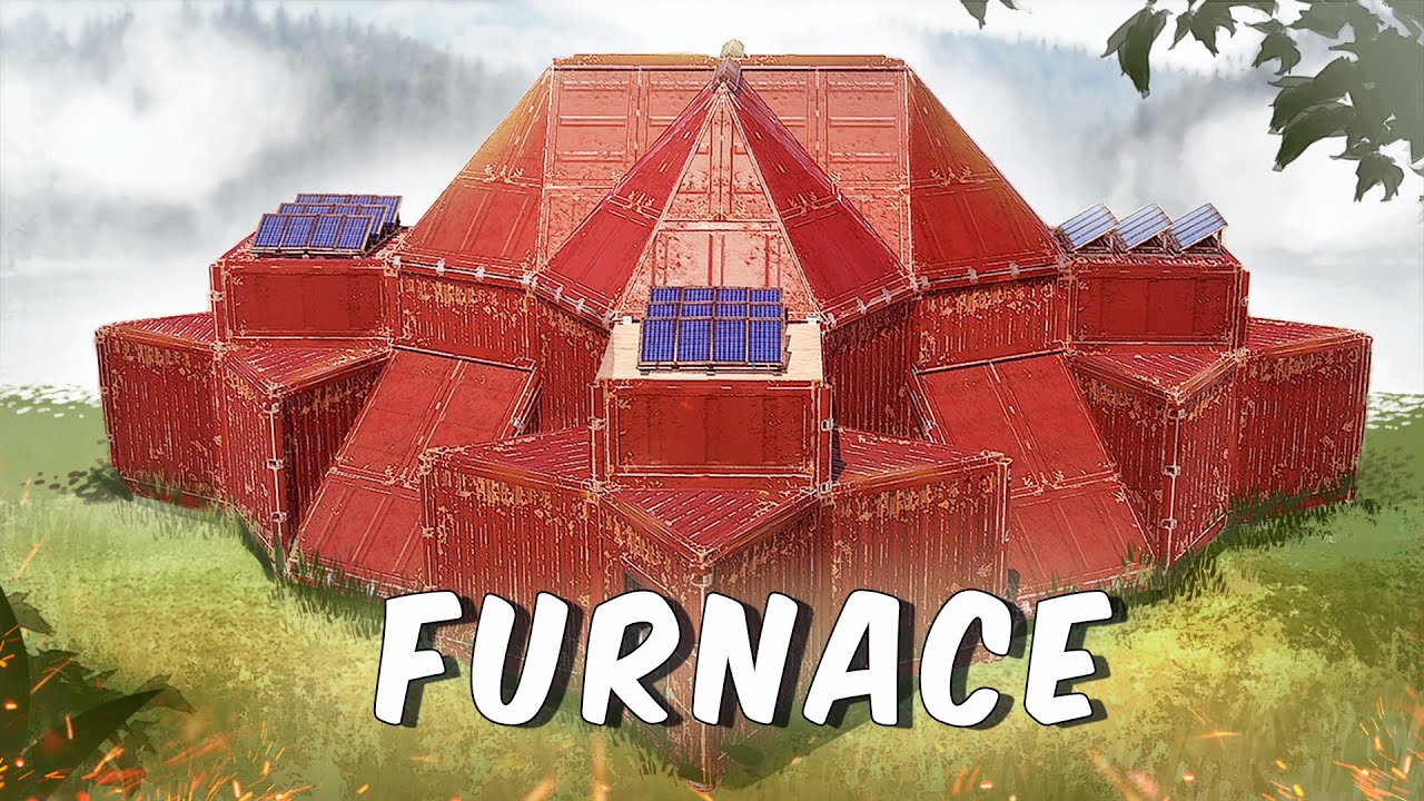The FURNACE - 1x1 - Big Furnace - 3xBunkered - 50+ Rockets / Rust Base ...