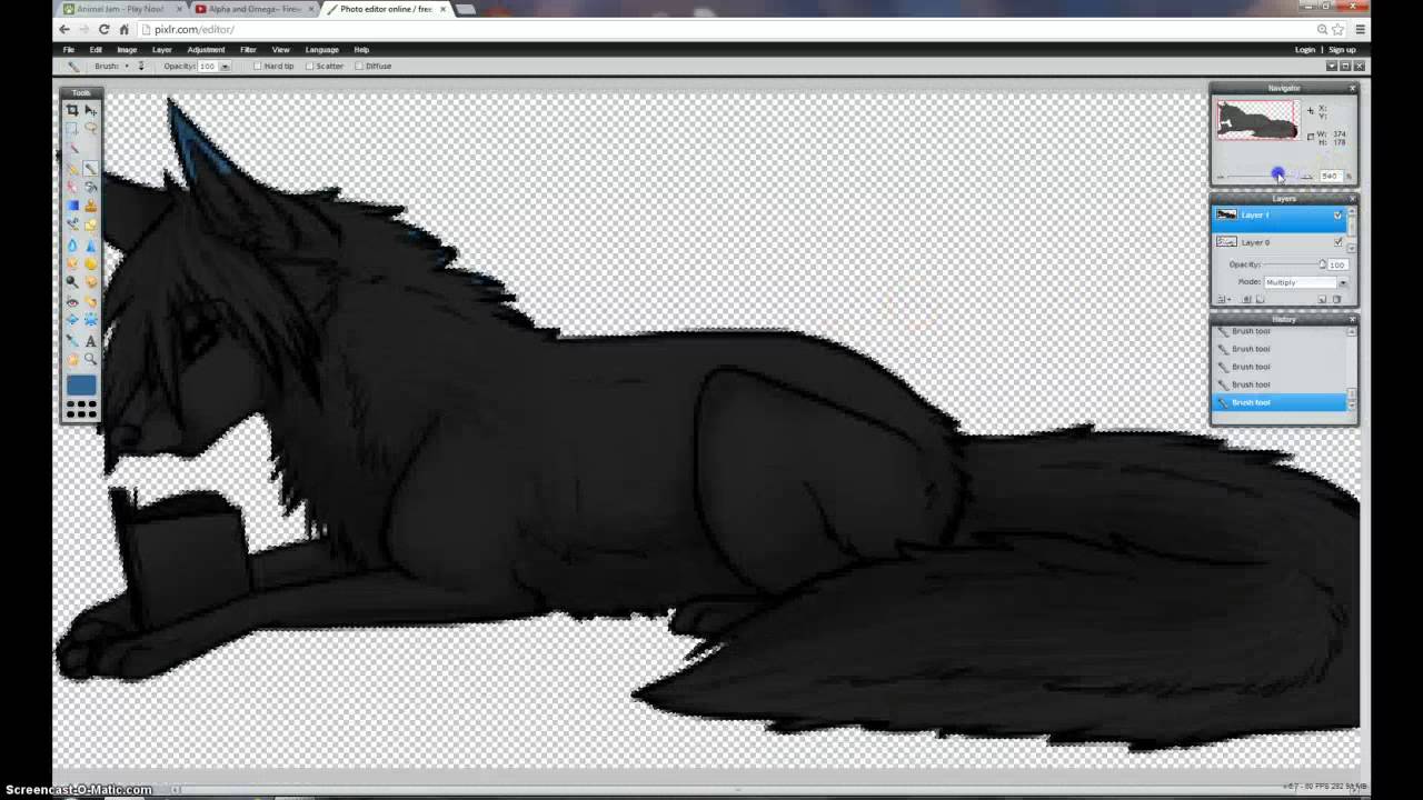 how to color wolfhome poses - YouTube