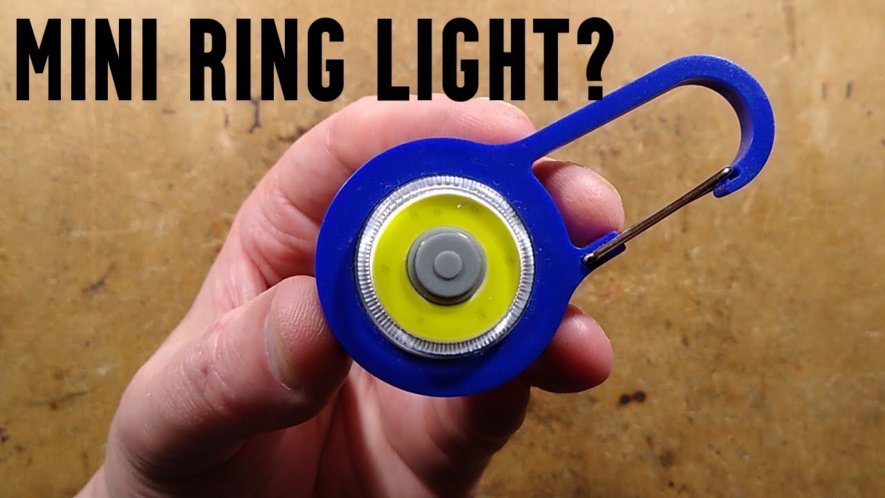 I was hoping this might be usable as a mini ring light. - YouTube