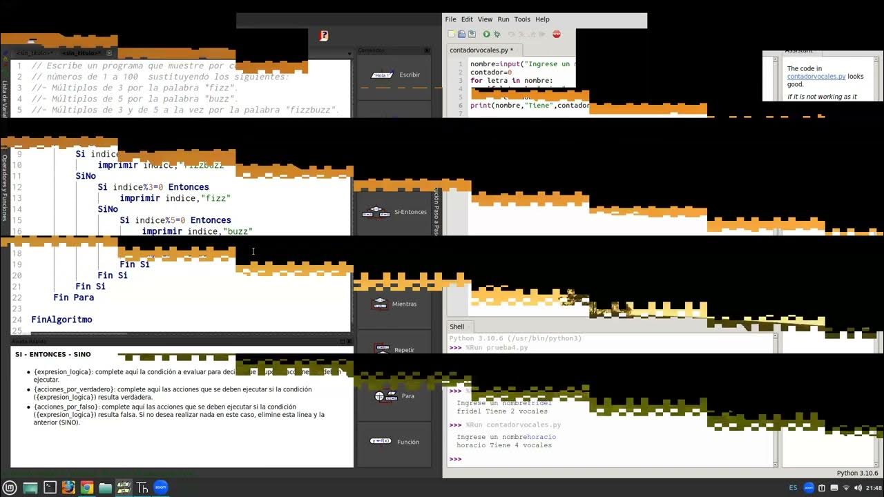 Ejercicio Fizzbuzz En Pseint Y Python Youtube