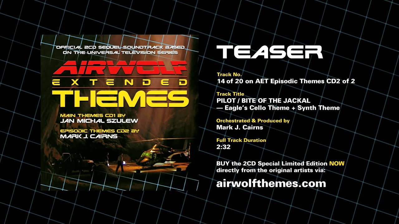 AIRWOLF CD2-14 — PILOT / "Eagle's Cello Theme" / Synth Serenade ...