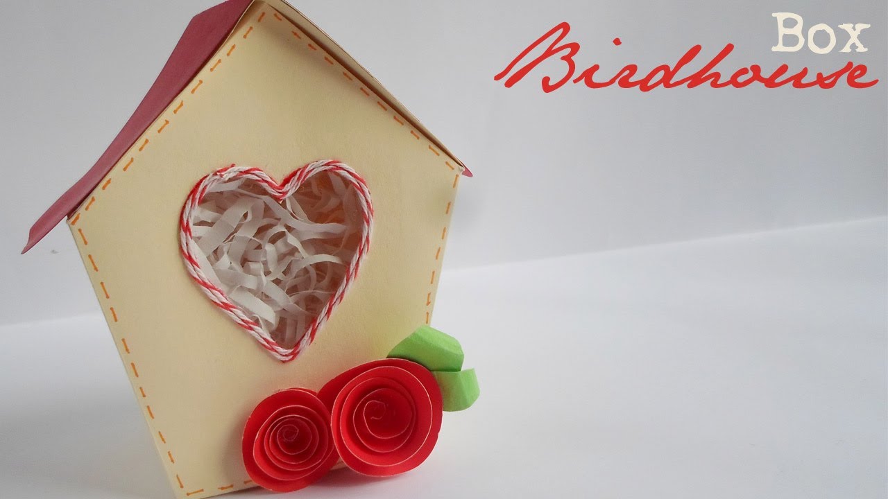 Birdhouse Box || Paper Crafting || - YouTube