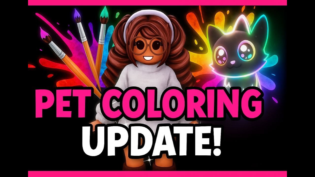 🎨 Adopt Me’s BIGGEST Update Yet?! Pet Coloring, Mega Neon Patterns ...