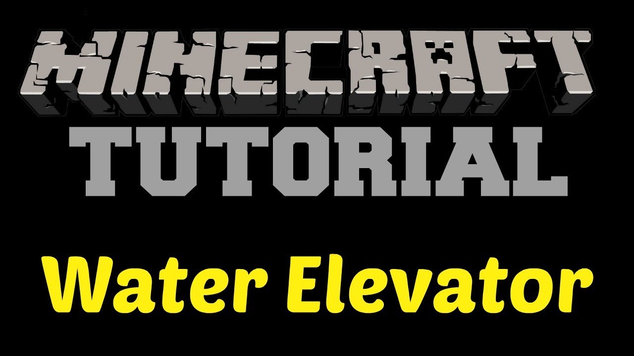 TUTORIAL - Water Elevator [MINECRAFT] - YouTube