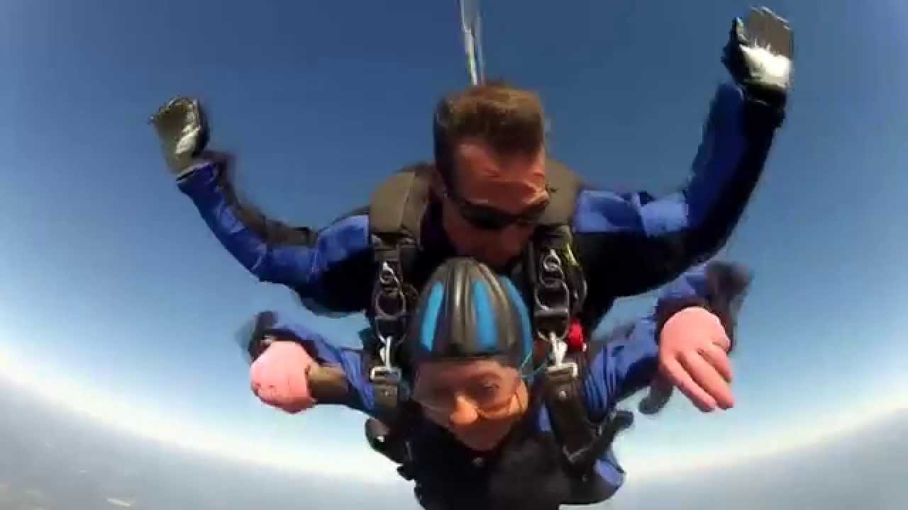 Susan Youngs First Skydive at Triangle Skydive Center - YouTube